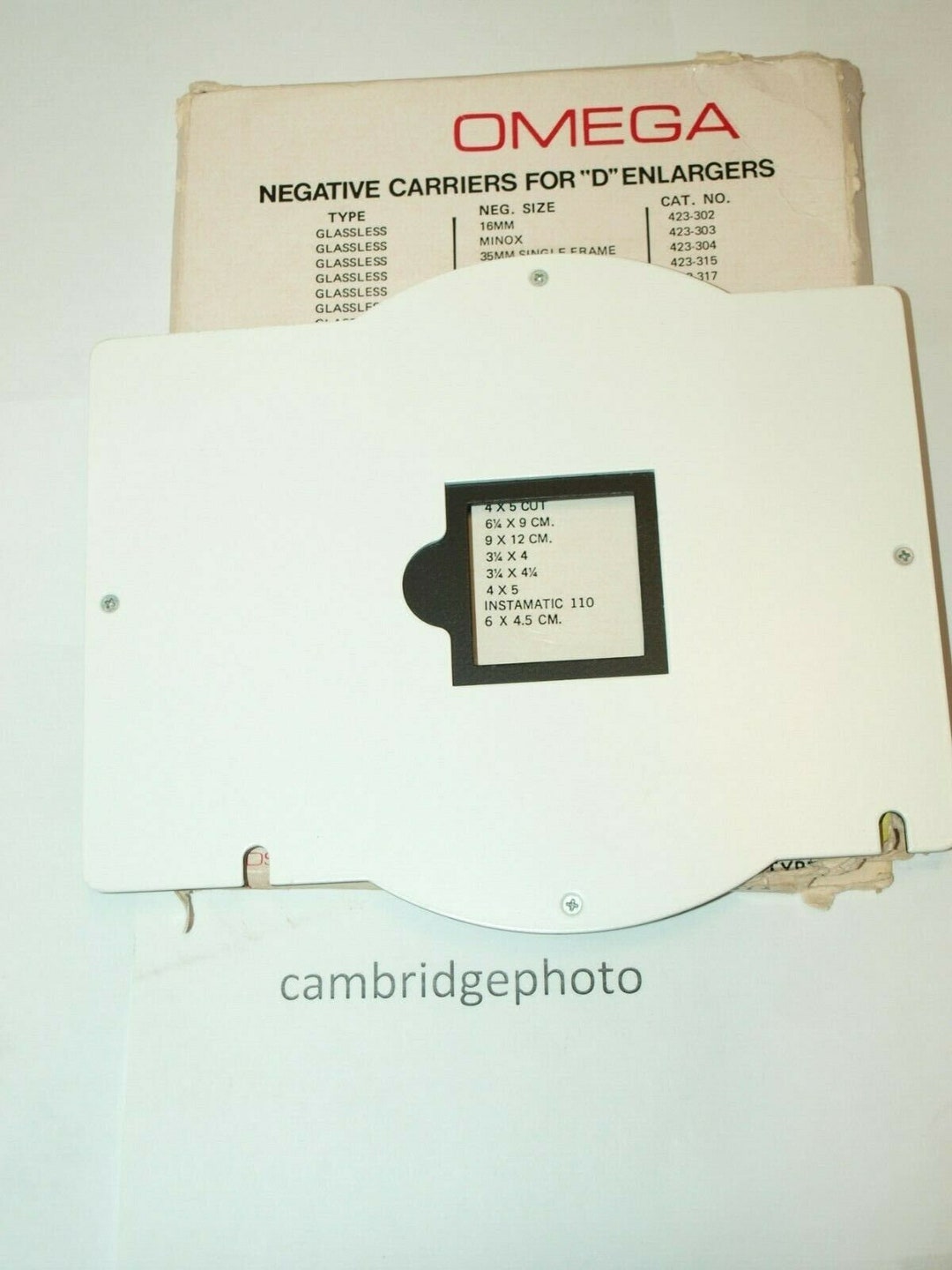 NEW OLD STOCK Omega 35mm Mounted Slide Glassless Film Carrier D Series ...