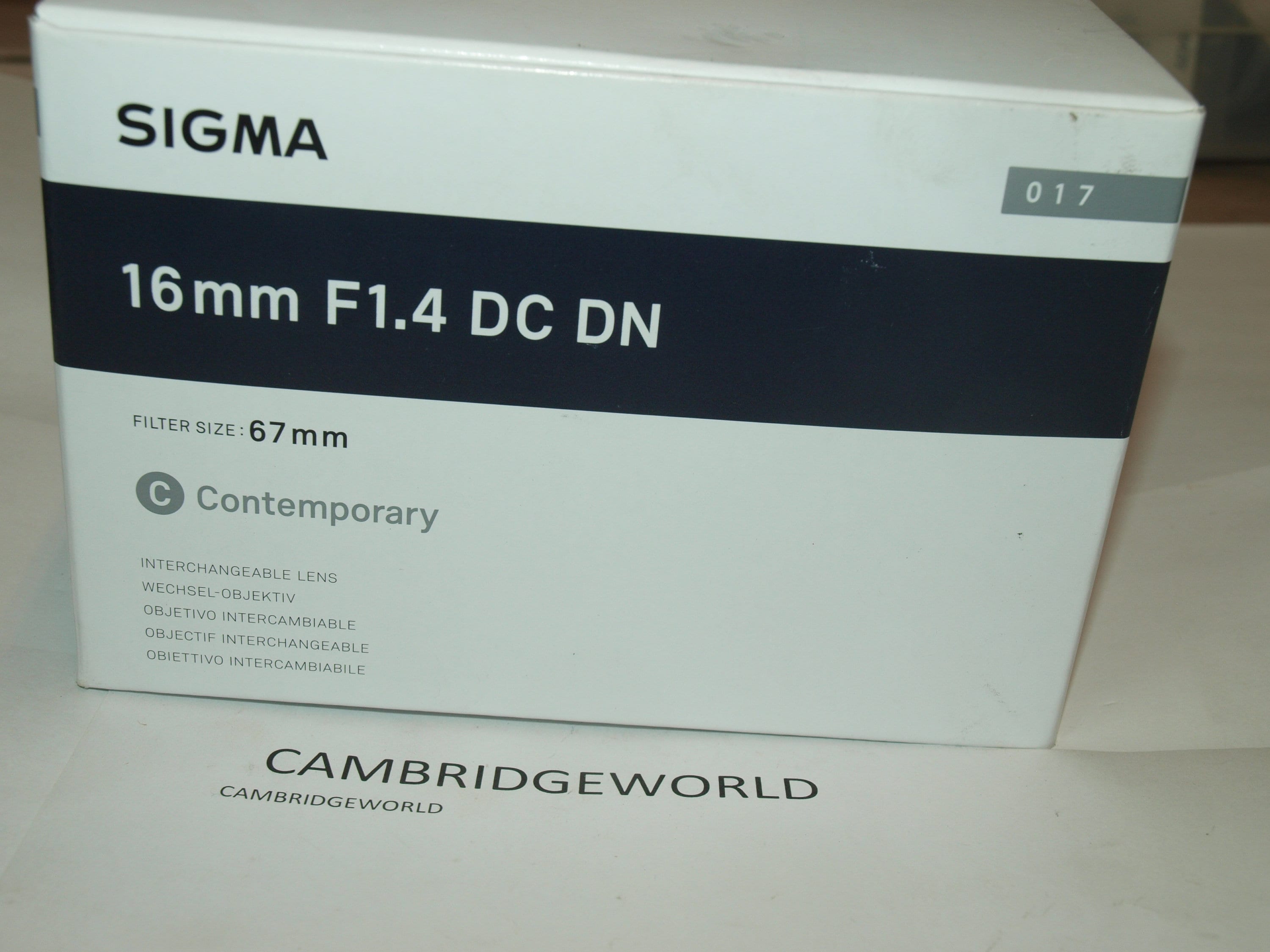 Sigma 16mm F1.4 DC DN NEW Contemporary Lens Your Choice of Camera ...