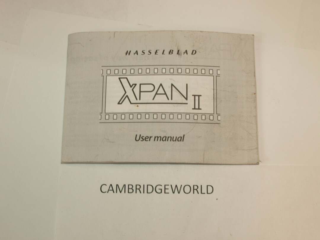Original Hasselblad Xpan II 40 Pages User Manual Instruction Guide Book ...
