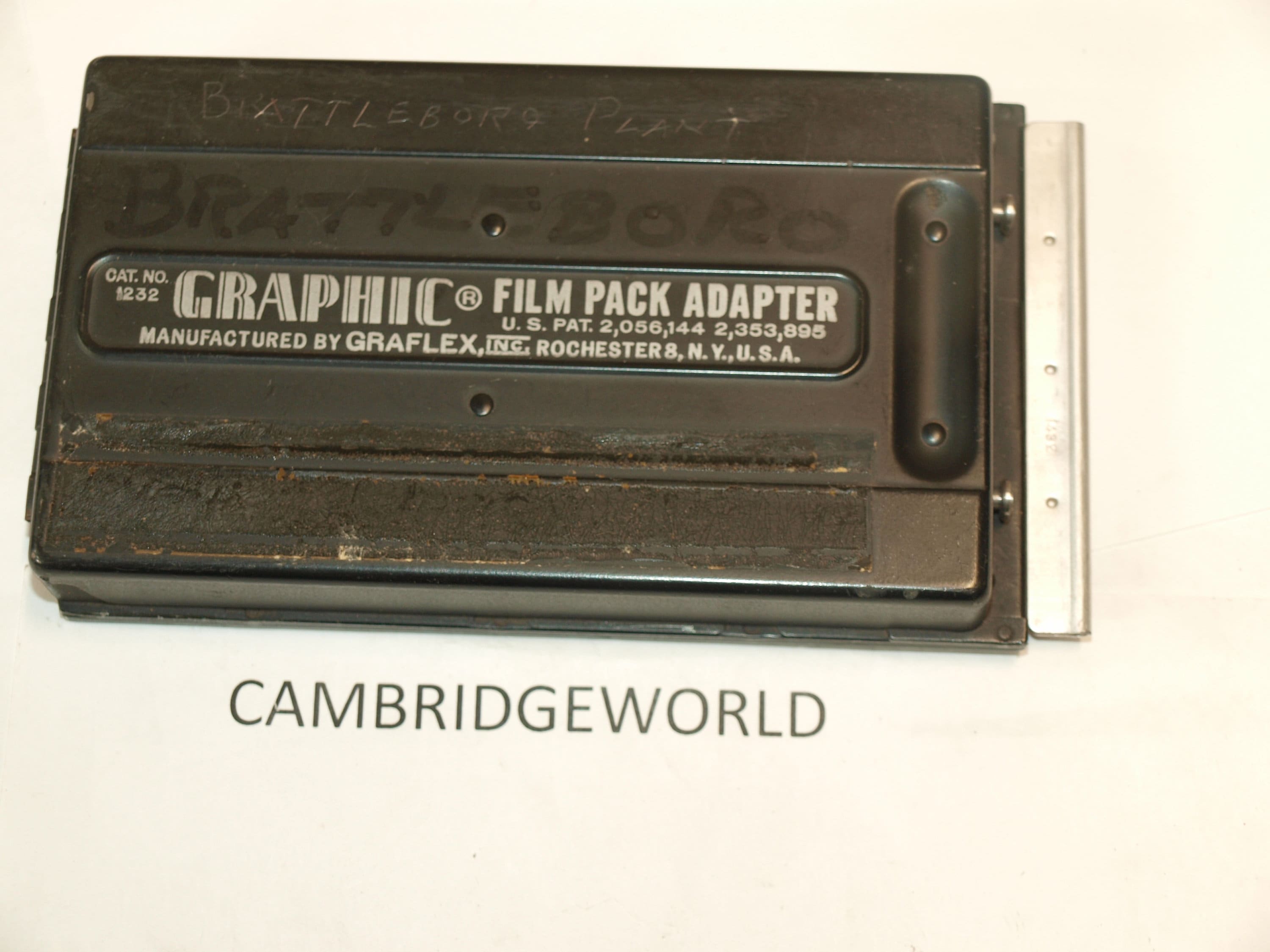 Graphic Film Pack Adapter 21/4x31/4" Made by Graflex - Etsy