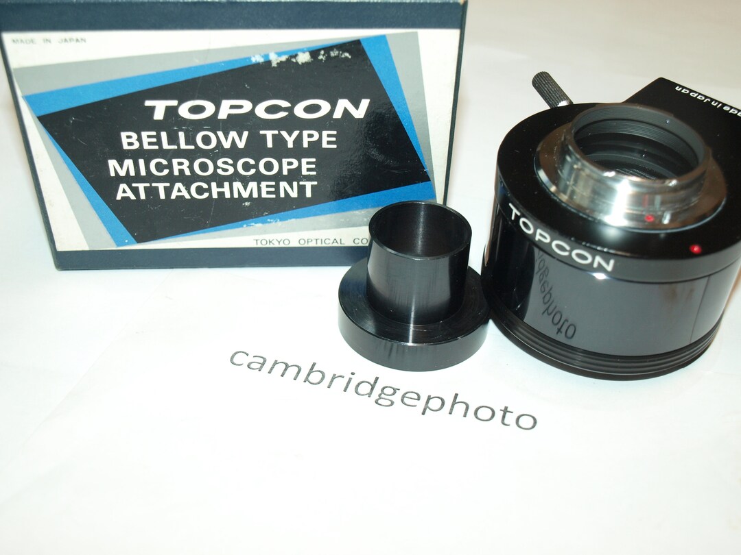 NEW Old Stock Topcon Brand Bellows Microscope Adapter - Etsy