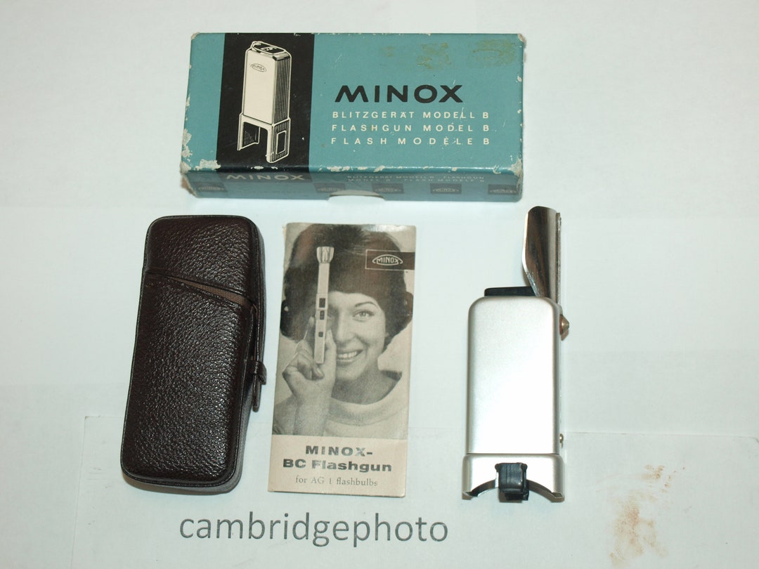 NEW Old Stock Original MINOX Flash in Minox Box With Case and ...