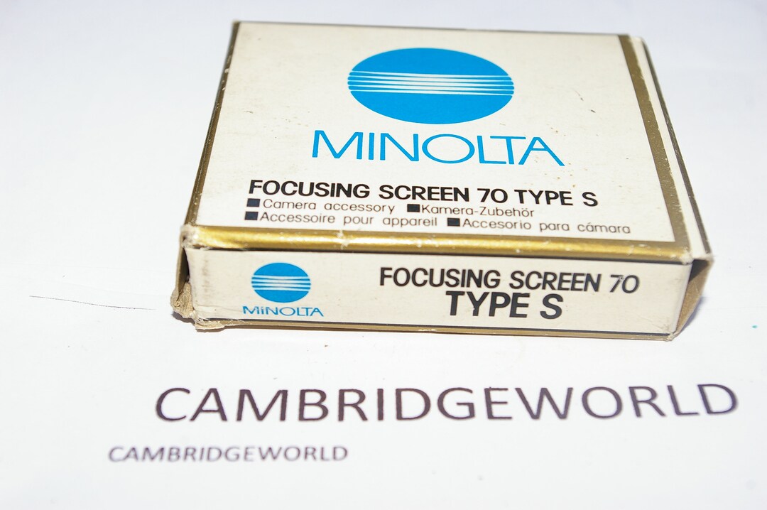 MINOLTA Maxxum Brand New Focusing Screen 70 Type S in Original FACTORY ...