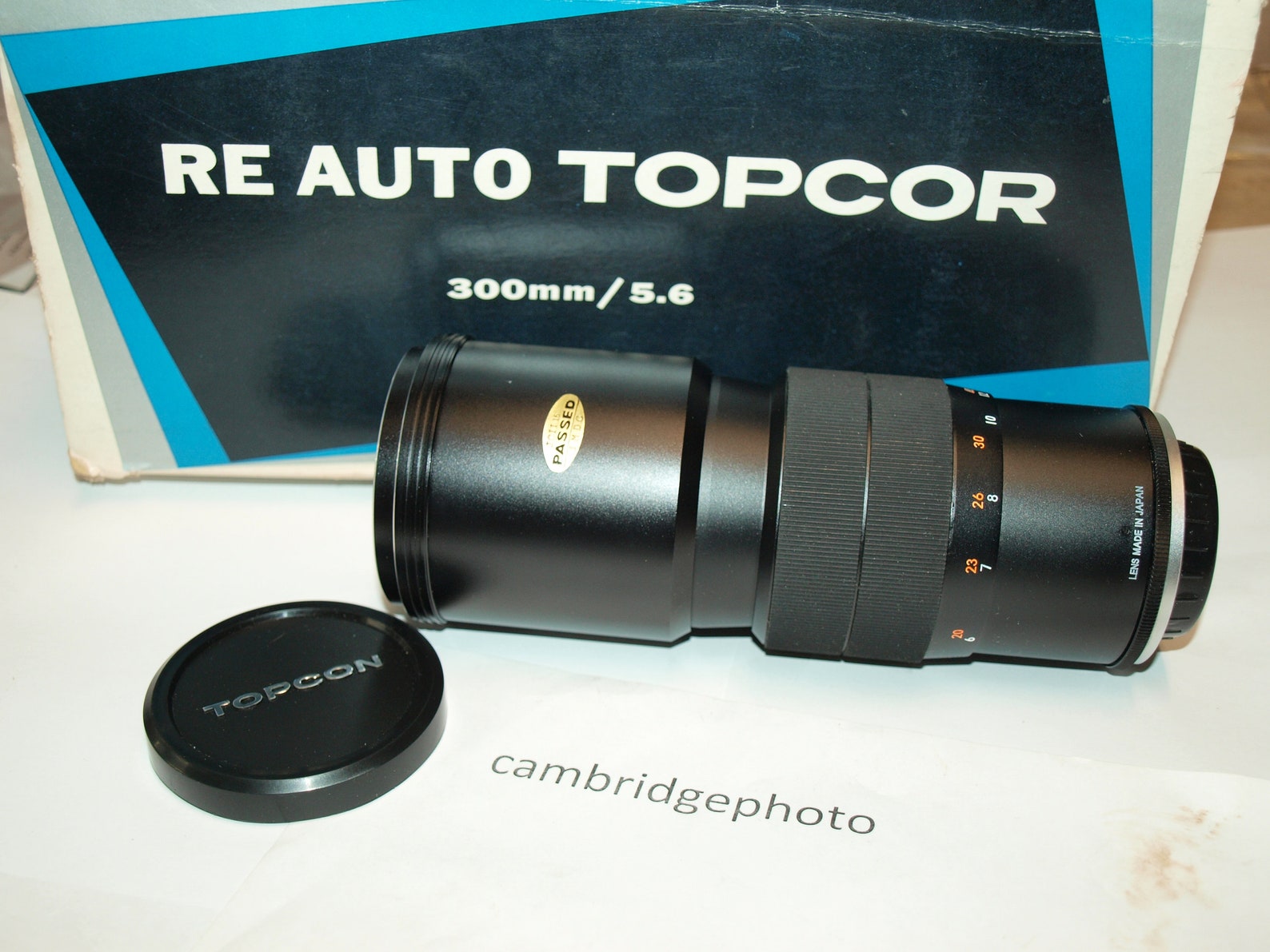 NEW Old Stock 300mm F5.6 Topcon Topcor Tokyo Kogaku Auto RE Telephoto ...