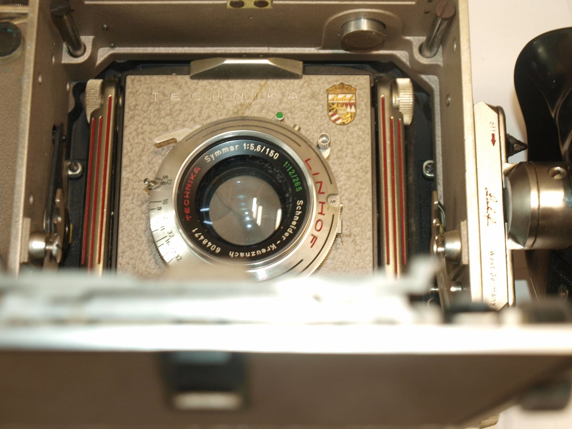 Black LINHOF TECHNIKA 2x3 Medium Format Folding Press Camera With 105mm ...