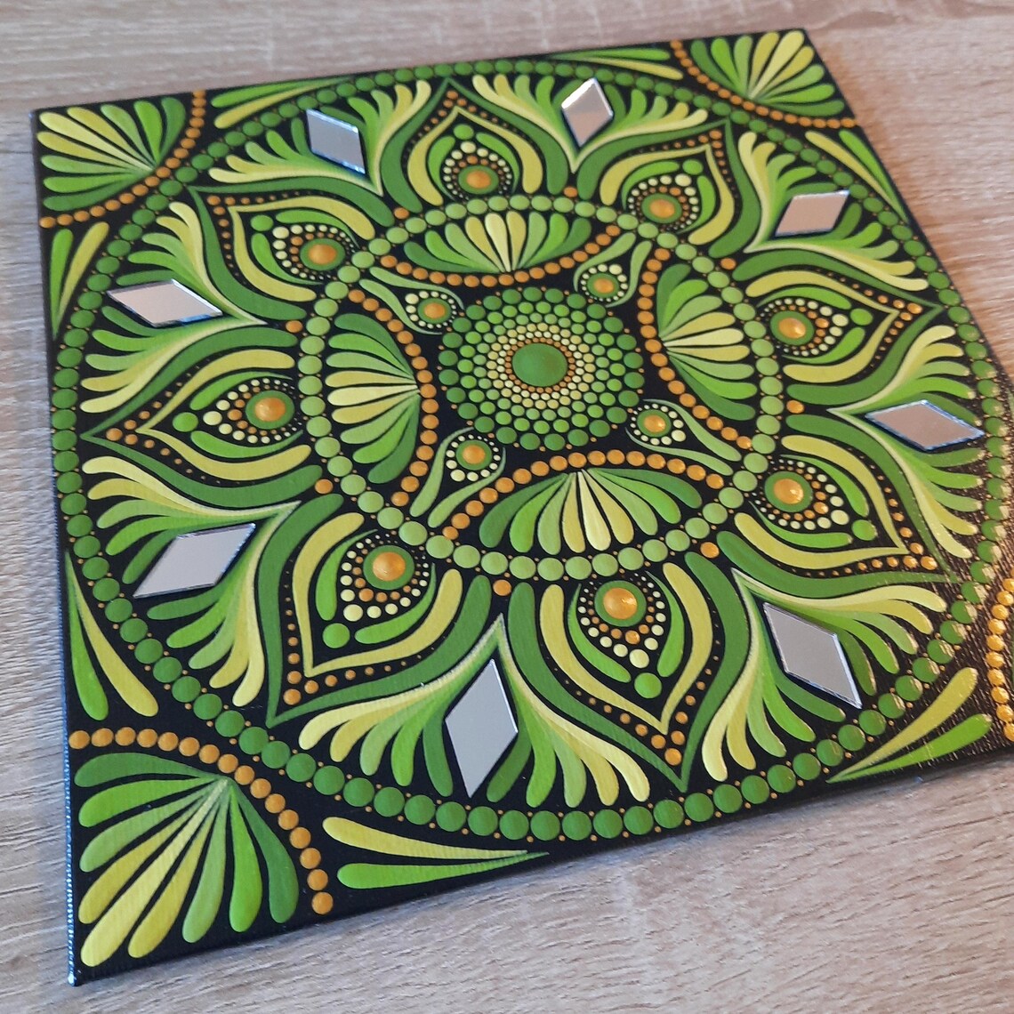 8 Citron Green Mandala - Etsy