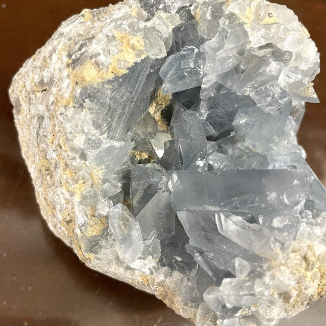 Blue Celestite Madagascar Geode With Crystals 562g 1lb 3.75 Oz CEL2 - Etsy