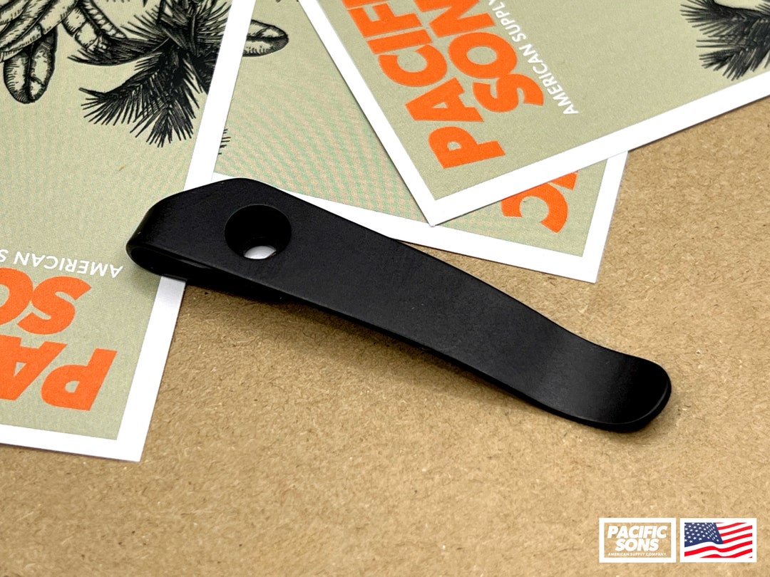 Titanium Deep Carry Pocket Clip for Strider Knives - Etsy