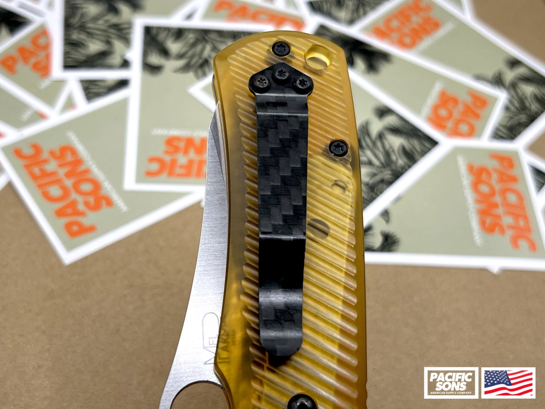 Carbon Fiber Pocket Clip for Benchmade Bugout, Osborne, Bailout ...