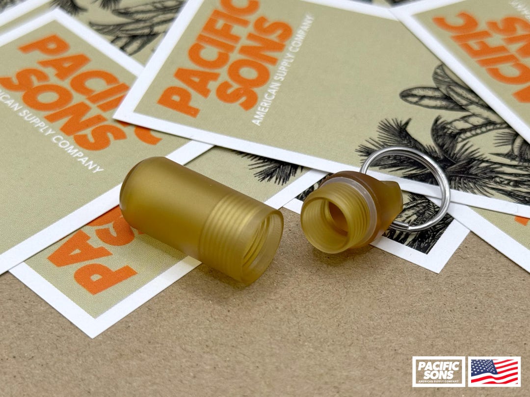 Small ULTEM™ Keyring Bottle - Screw Top - Etsy