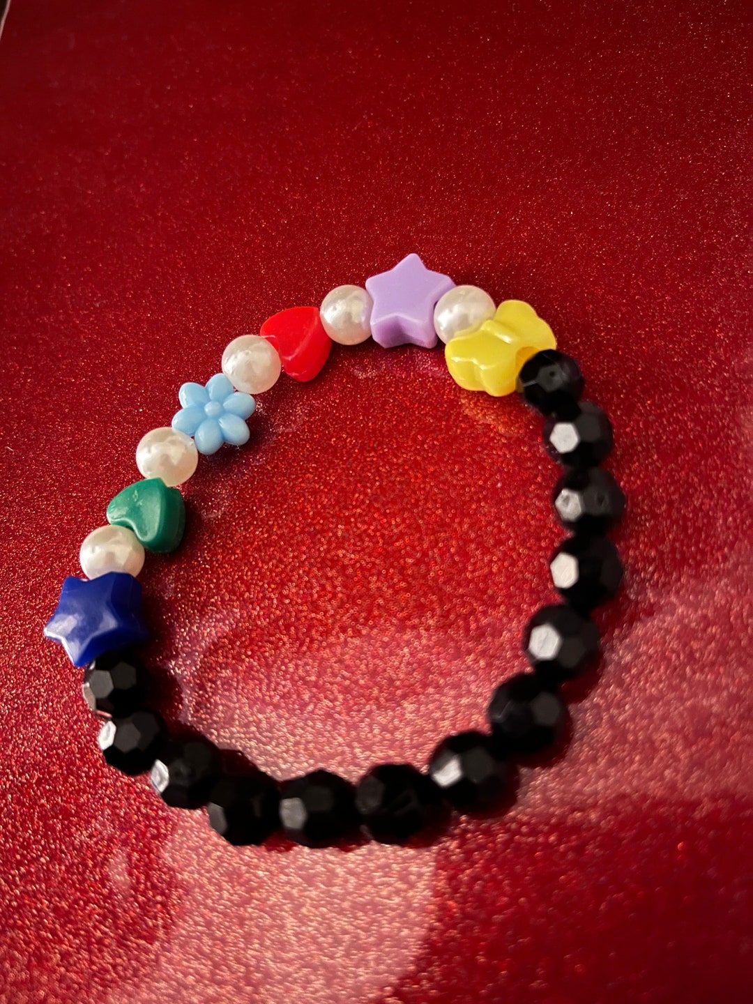 One Tree Hill Inspired NALEY Bracelet BLACK BEADS - Etsy