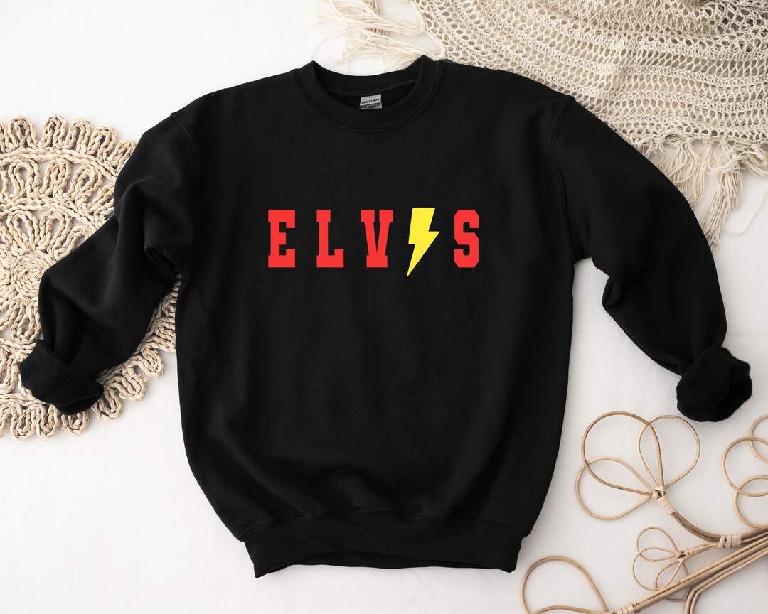 Elvis Presley Inspired Crewneck Sweatshirt - Etsy