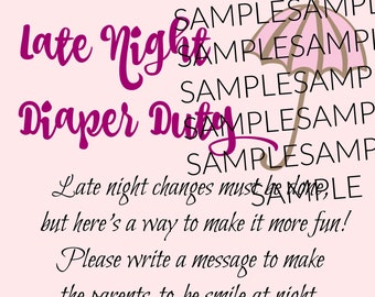 Diaper Duty Sign - Etsy