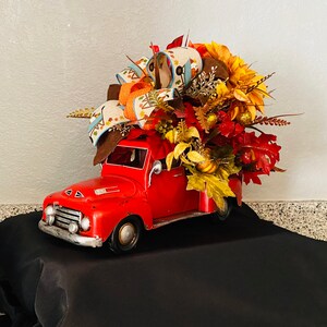 Autumn Fall Red Truck, Fall Decor - Etsy