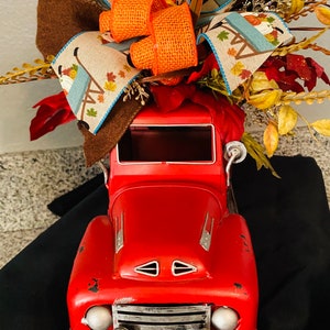 Autumn Fall Red Truck, Fall Decor - Etsy