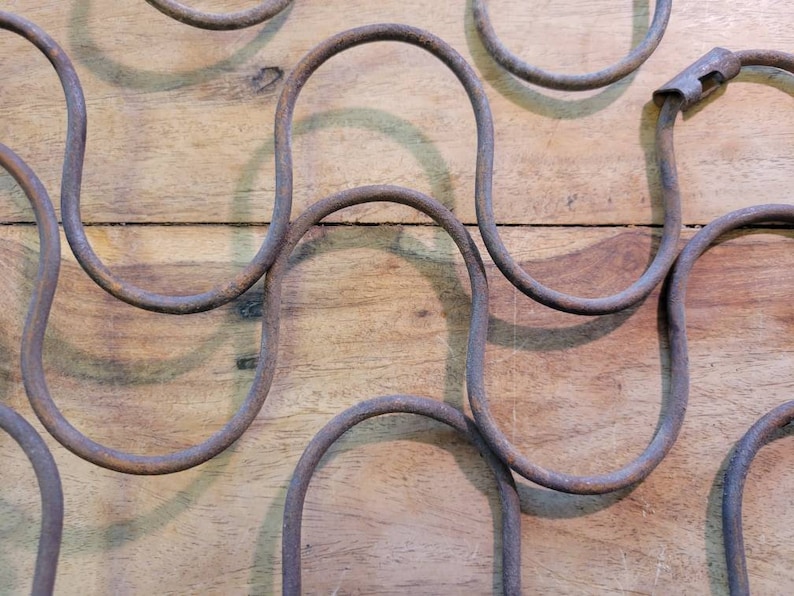 Seven Rusty, Curvy, Old Mattress/upholstery/ Automotive Seat Spring ...