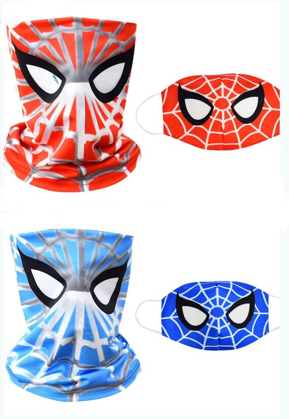 Kids Size Game spider-men Cotton Cloth Masks Half Face Mouth | Etsy