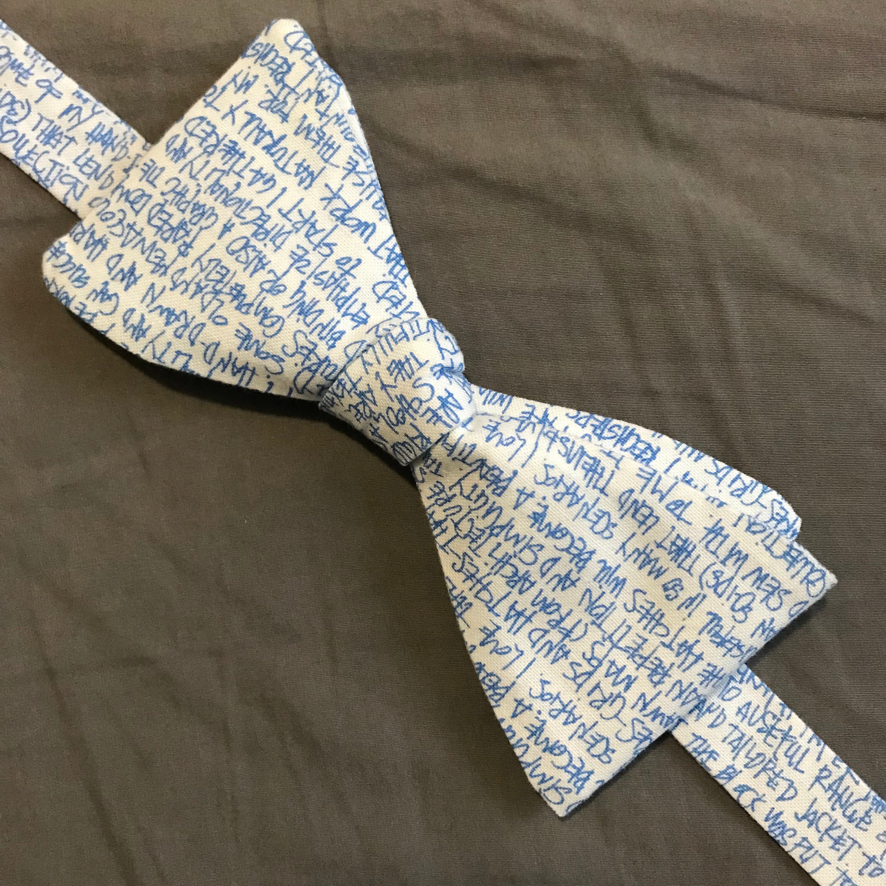 Bow Tie With Words On It