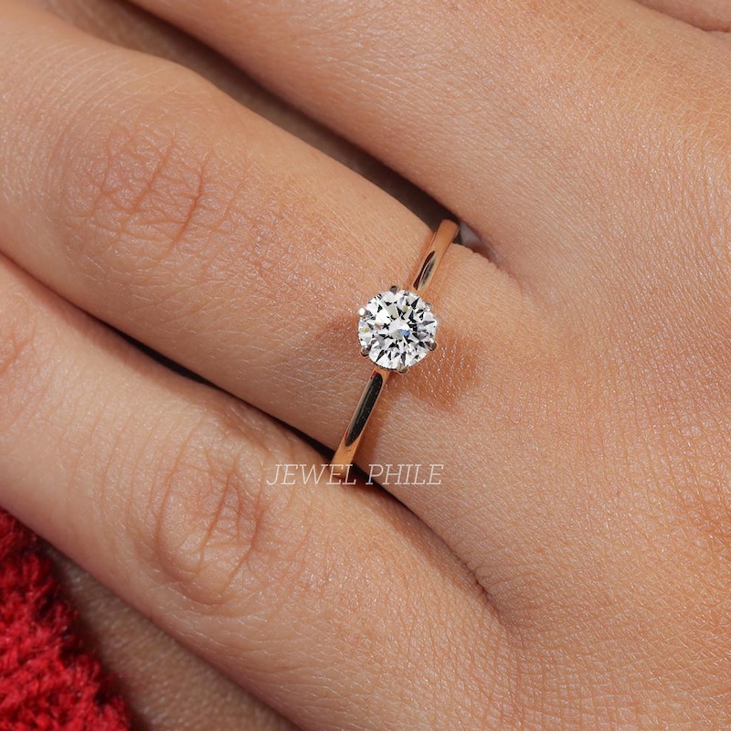 Tiny Engagement Ring - Etsy