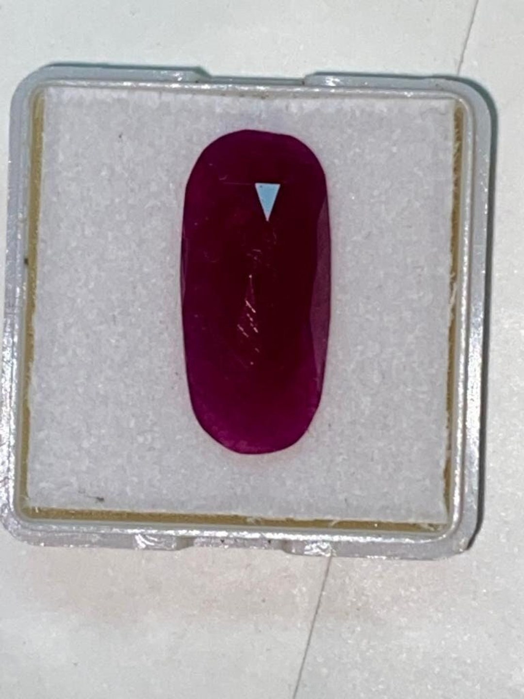 Unheated Ruby Gemstone, Red Rose Cut, 7.45 Cts - Etsy
