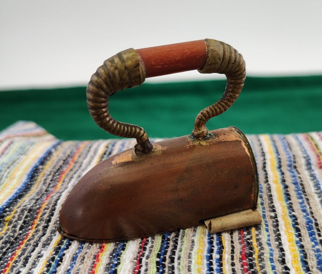 Rare Victorian Miniature Sad Iron Novelty Tape Measure W/ Thimble ...