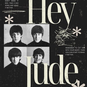HEY JUDE || the Beatles || Digital Print - Etsy