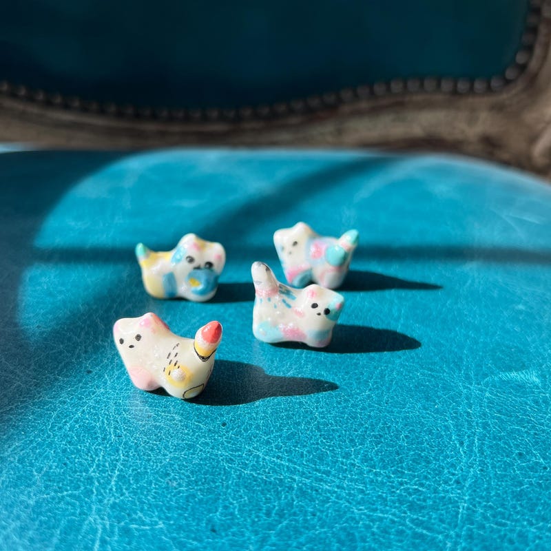 Miniature Polymer Clay Cat - Etsy