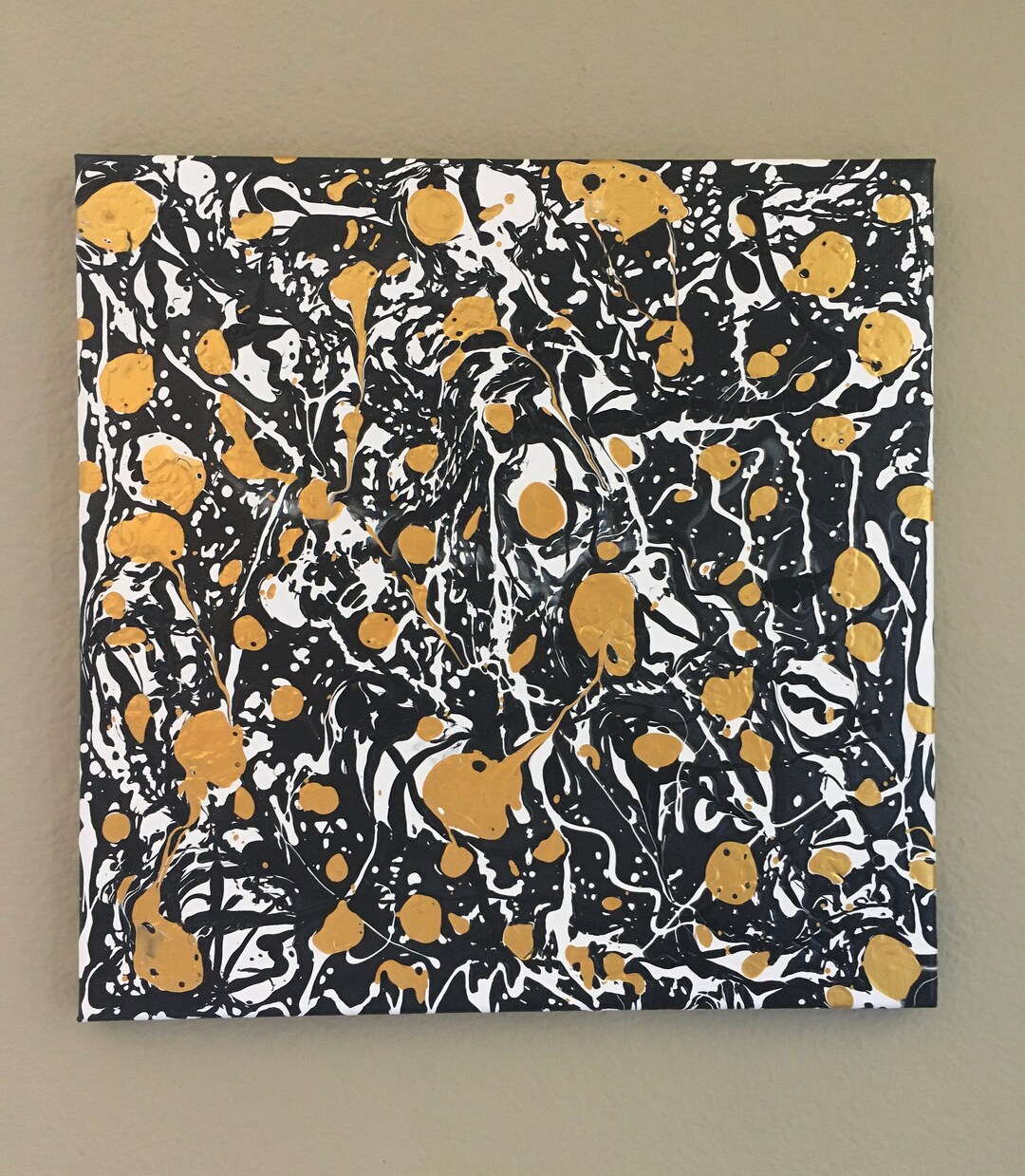 Original Abstract Painting "your Prosperity". Acrylic on Canvas 14" X ...
