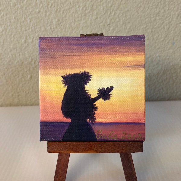 Hula Dancer Painting - Etsy