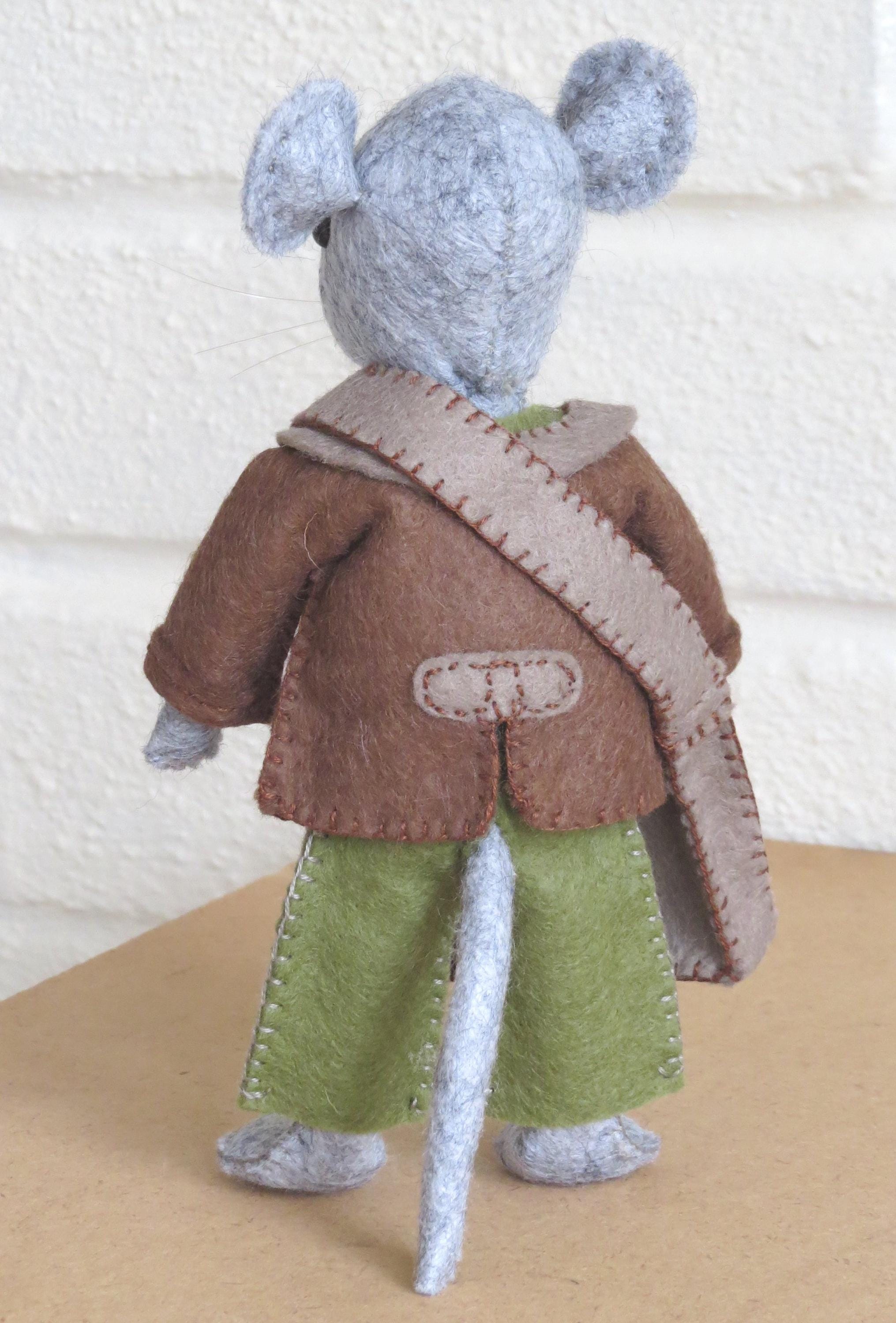Mr Four Penny Mouse Kit, Make Your Own Felt Mouse With Clothes and Bag ...