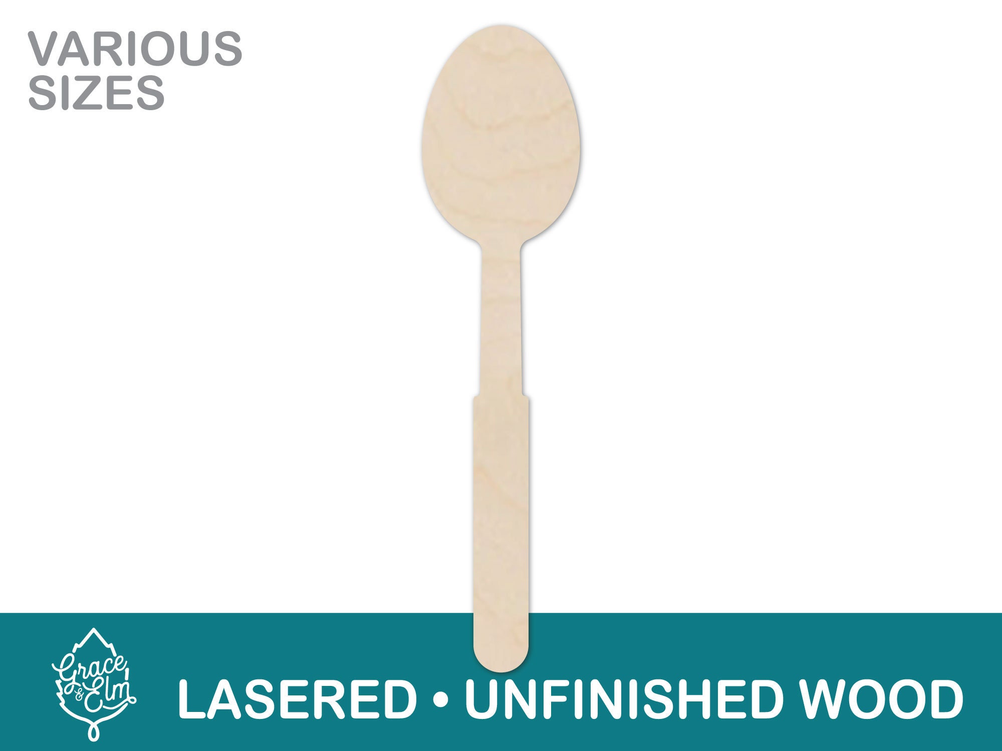 Wood Spoon Blank Laser Cut Spoon Laser Cut Shapes Create Your Own Craft ...