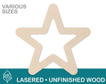 Star Laser Cut Star Laser Cut Shapes Create Your Own | Etsy