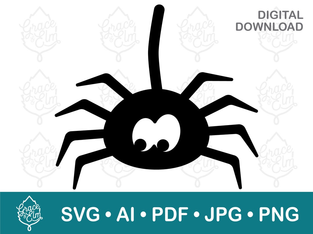 Spider SVG - Cute Spider Cut File - Halloween Spider Download - Laser ...