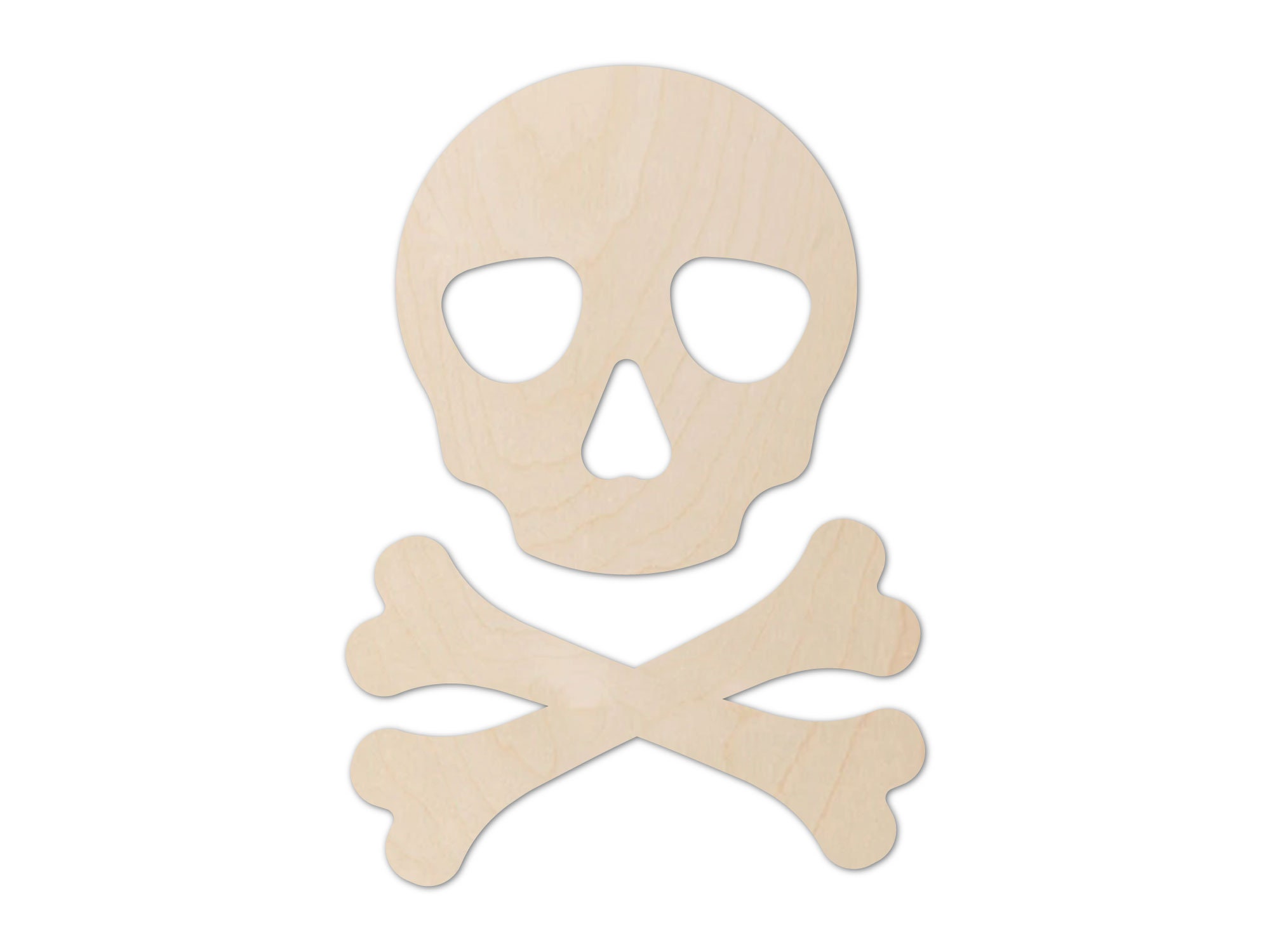 Skull and Crossbones, Skull Shape, Halloween Decor, Laser Cut Shapes ...