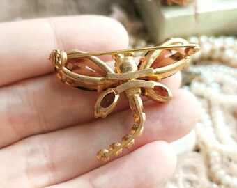 Beautiful French Vintage C1950s Honey Topaz Glass & Aurora Beautiful French Vintage C1950s Honey Topaz Glass & Aurora