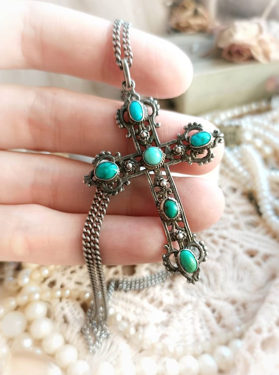 RARE Beautiful XIX-Century French Antique Silver & Tu… - Gem