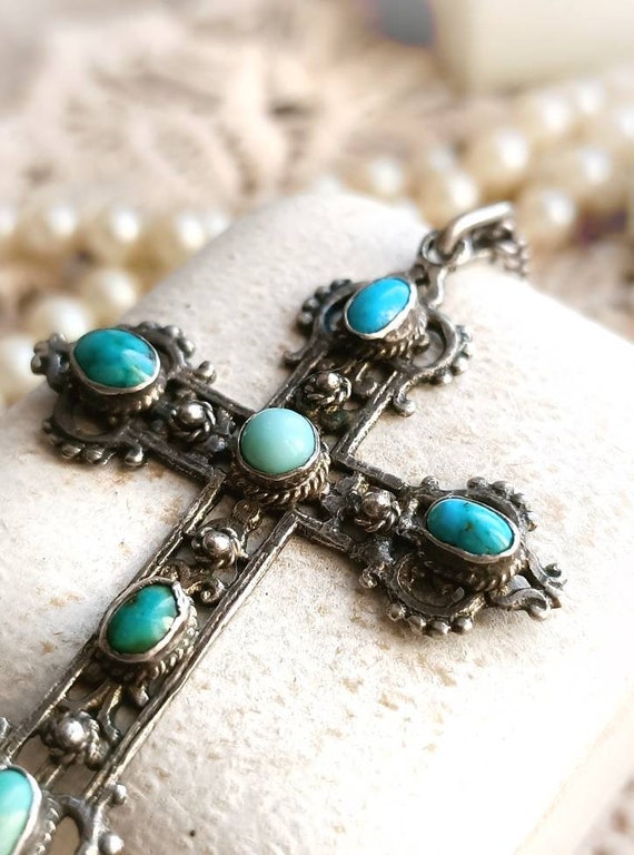 RARE Beautiful XIX-Century French Antique Silver & Tu… - Gem