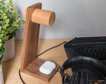 Wood Headphone Stand - Etsy