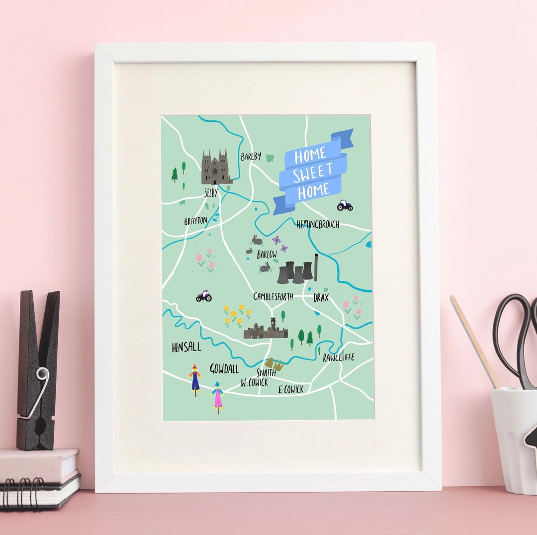 A4 Selby Map - Etsy