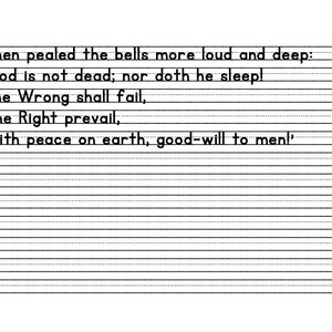 Copywork Handwriting Practice Christmas Poetry Homeschool Charlotte ...