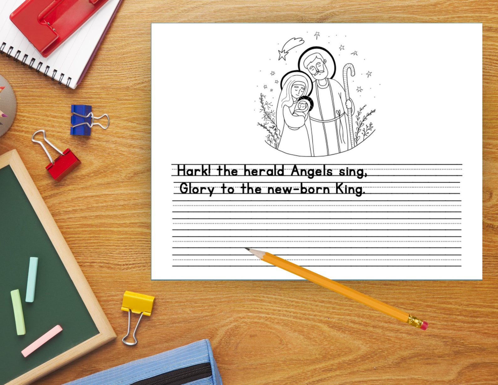 Copywork Handwriting Practice Christmas Poetry Homeschool Charlotte ...