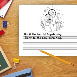 Copywork Handwriting Practice Christmas Poetry Homeschool Charlotte ...