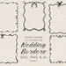 Quirky Frame Clipart 5x7 in SVG, Hand Drawn Border for Wedding ...