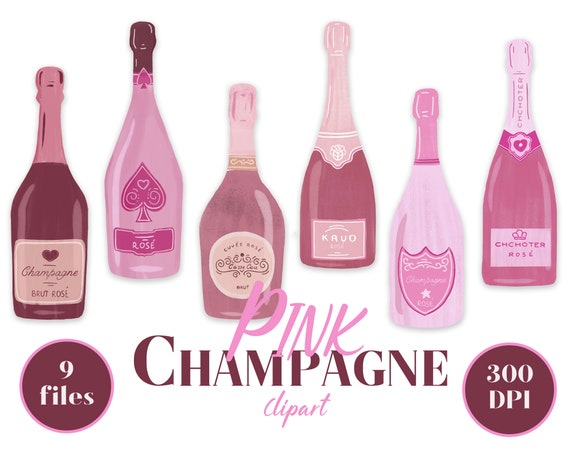 Pink Champagne Bottle Pop