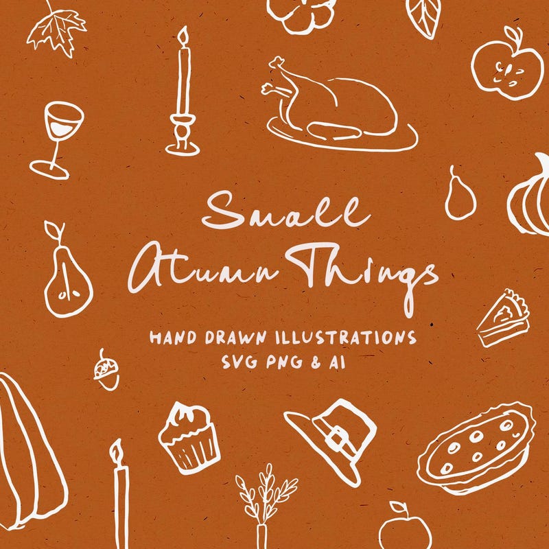 Thanksgiving Hand Doodles - Etsy