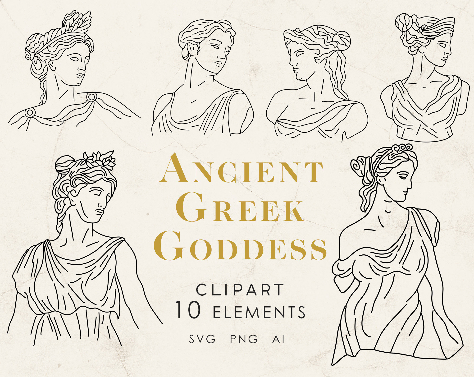 Ancient Greek Woman Clipart