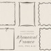 Quirky Frame Clipart 5x7 in SVG, Hand Drawn Border for Wedding Invitation, Whimsical Border ...