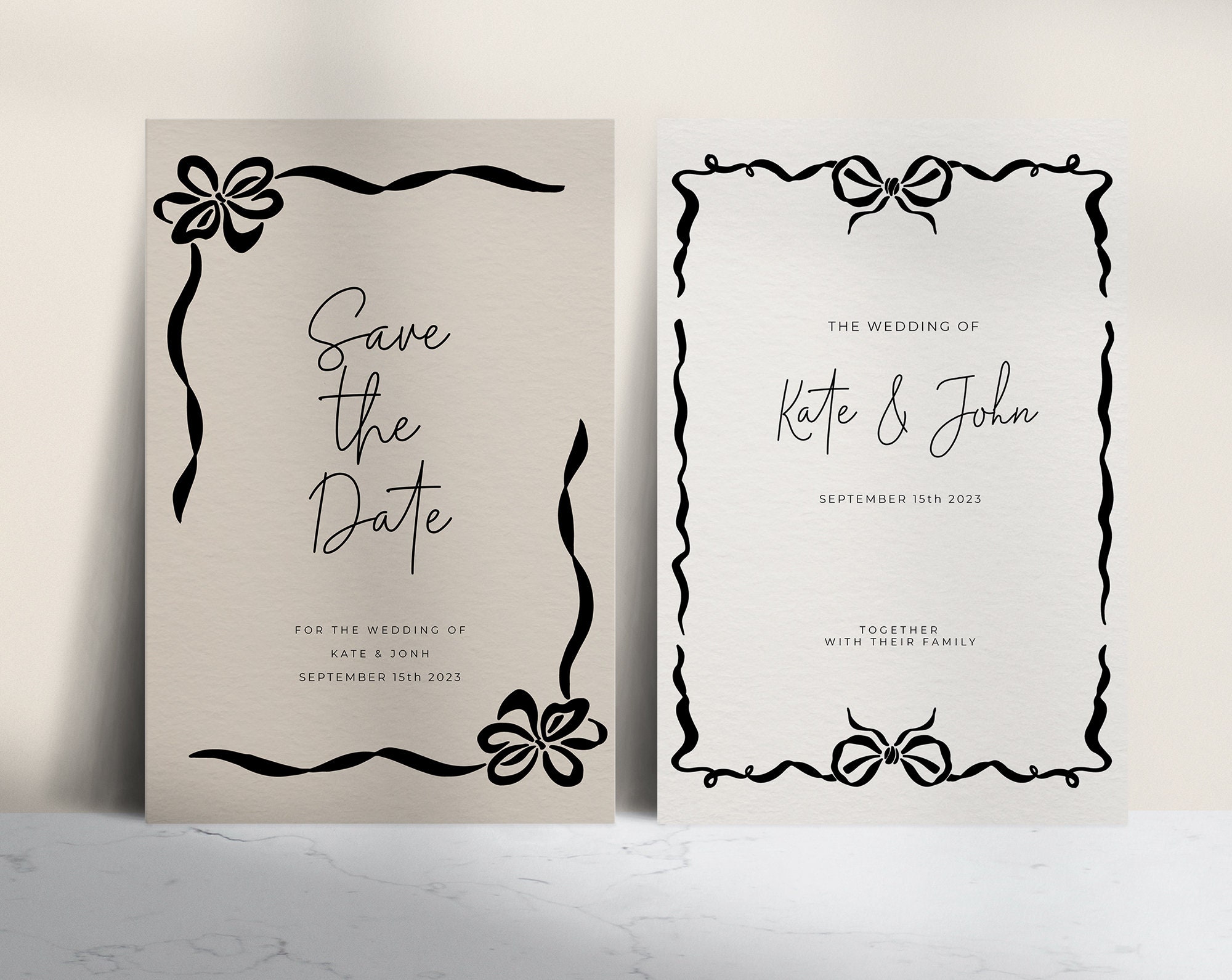 Whimsical and Quirky Hand Drawn Ribbon Border in SVG, Frames for ...