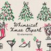 Whimsical Christmas Cocktail Clipart, Hand Drawn Illustration of ...
