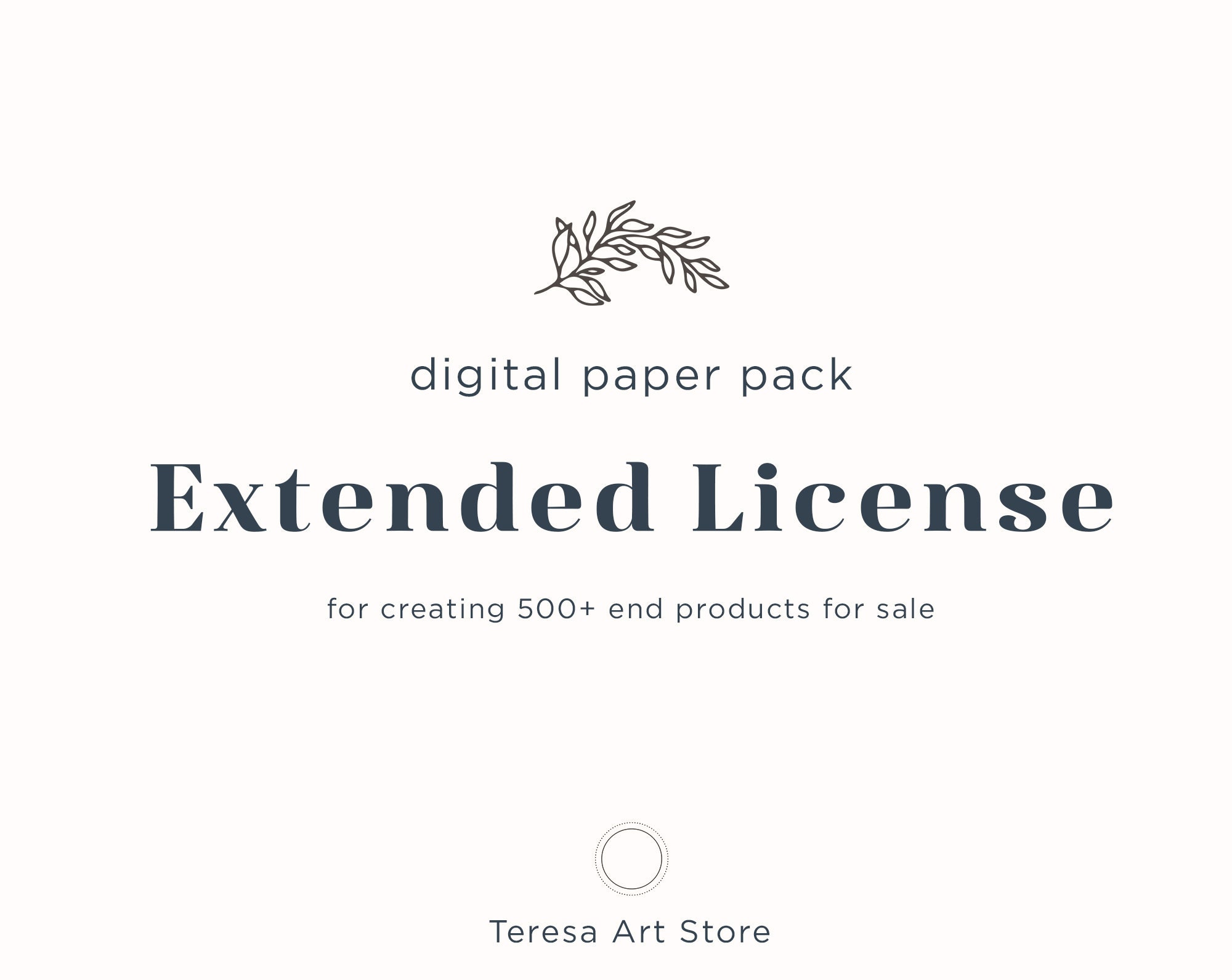 Extended License Digital Paper Pack 1 Product Unlimited Commercial ...